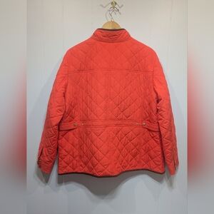 Talbots | Jackets & Coats | Talbots Quilted Barn Jacket In Neon Orange ...